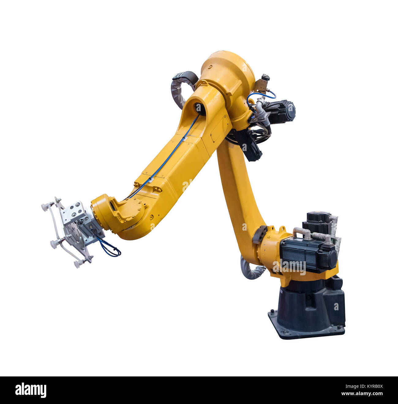 Robotic welding arm work Cut Out Stock Images & Pictures - Alamy