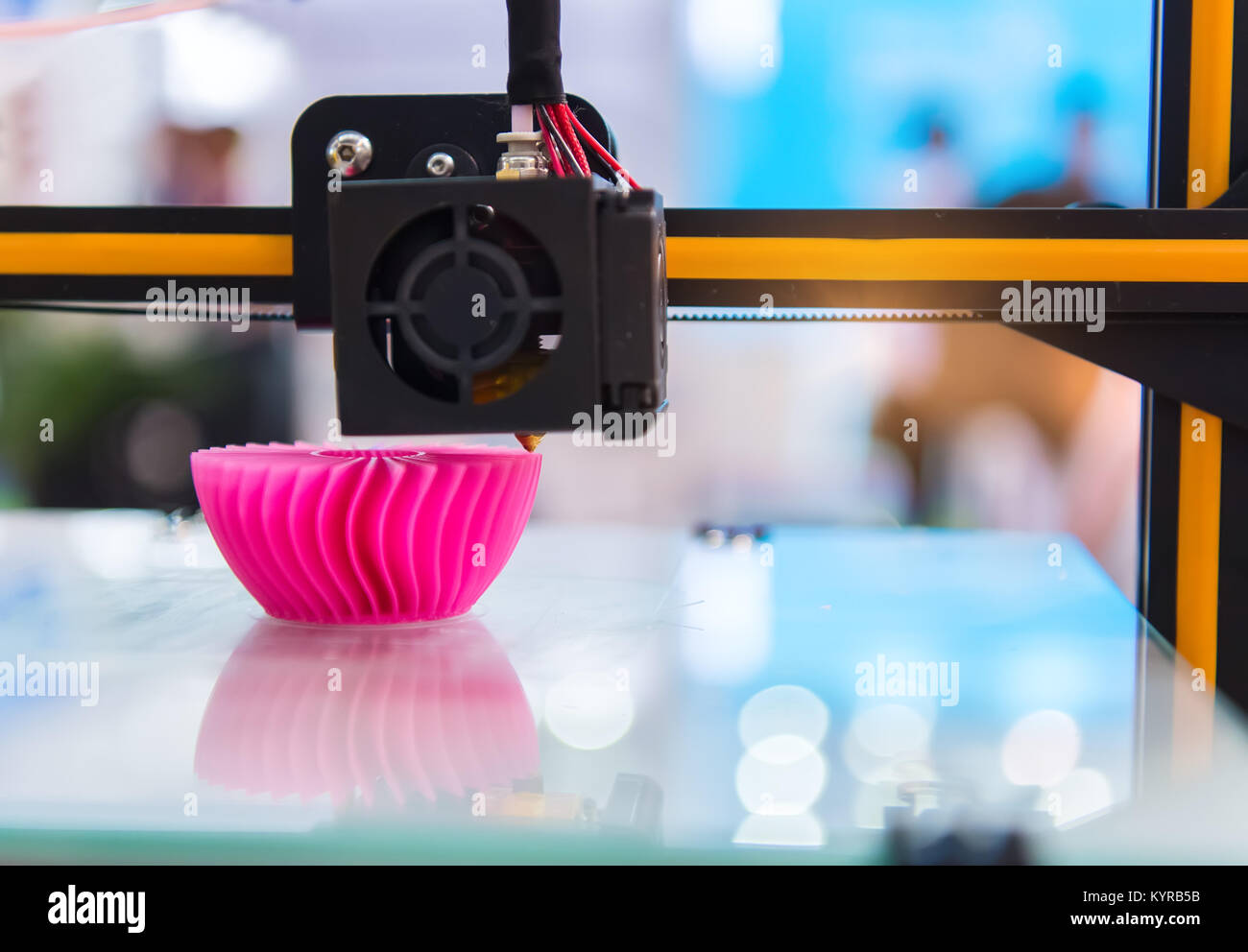 3D printer,Three dimensional printing machine Stock Photo - Alamy