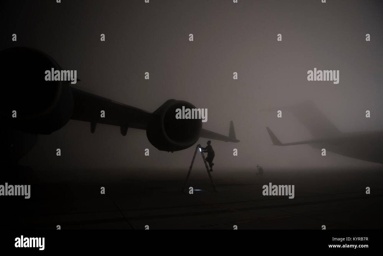 A U.S. Air Force crew chief assigned to the 379th Expeditionary ...