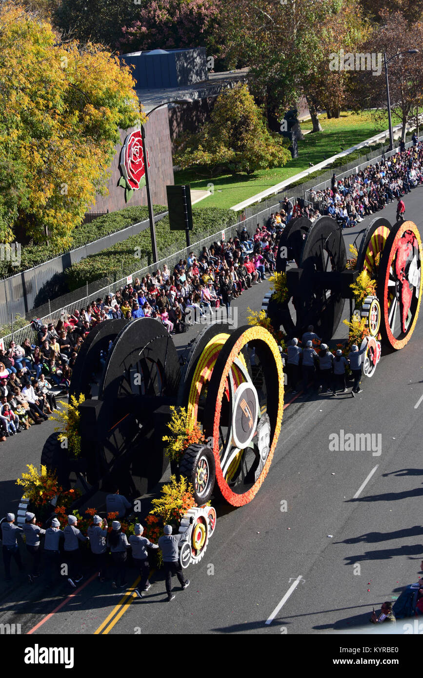 The Amazon Prime Exclusive Series float rolls down the parade route ...