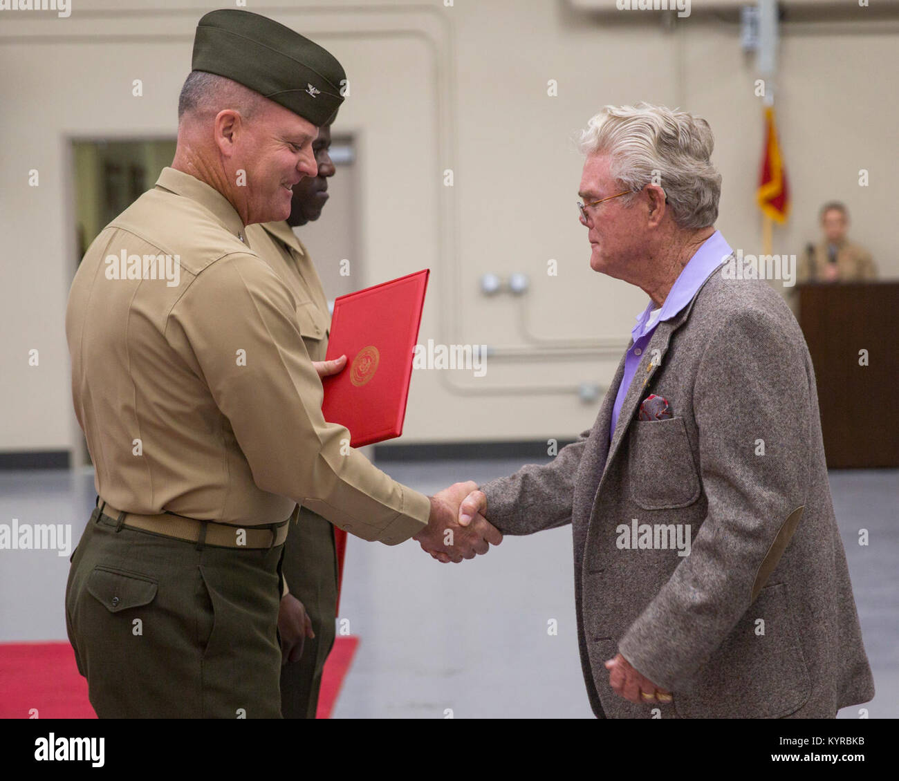 Col. Ian R. Clark, commanding officer, Marine Corps Air Station Camp ...