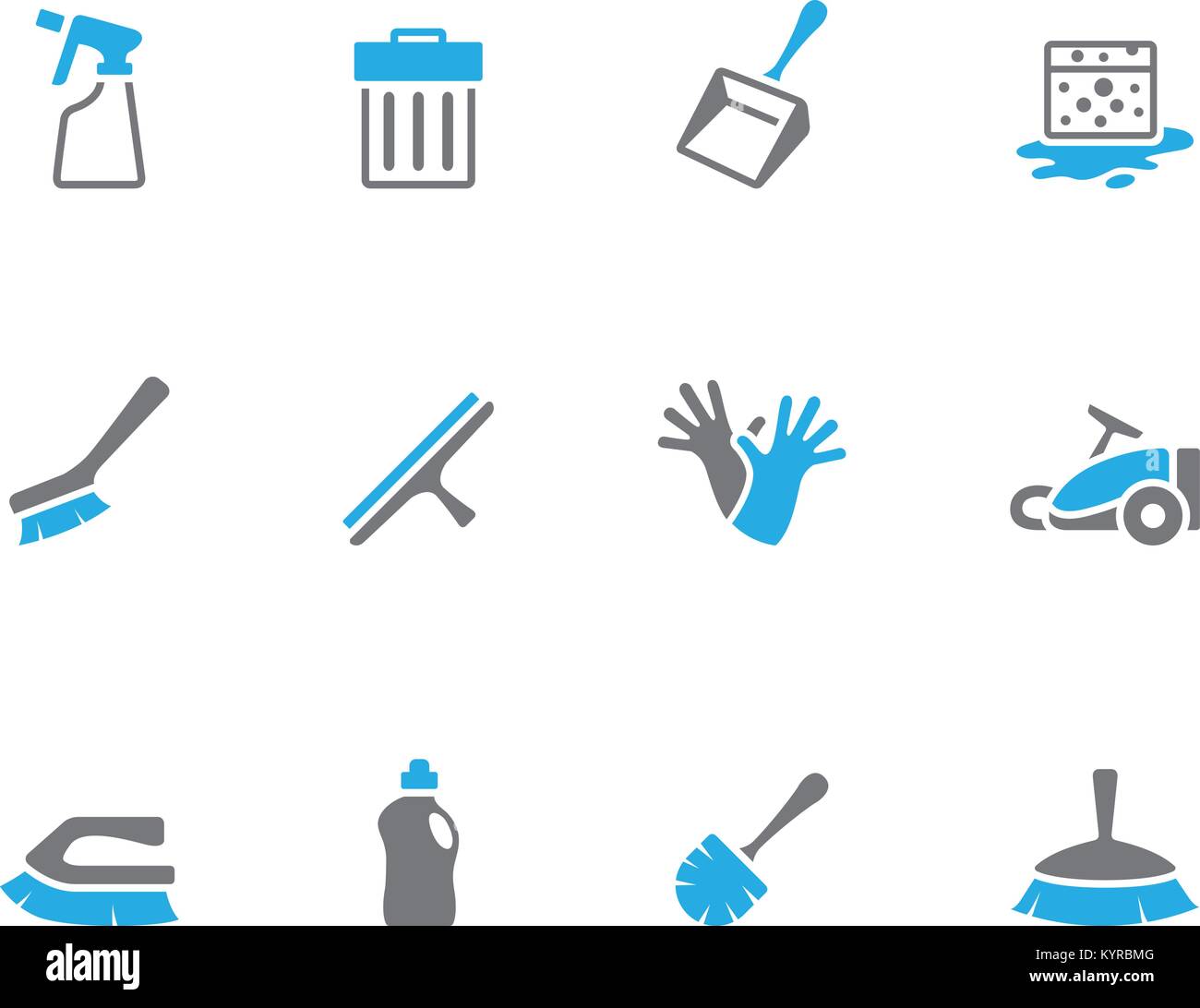 Management icon series in duo tone colors. Vector illustration Stock ...