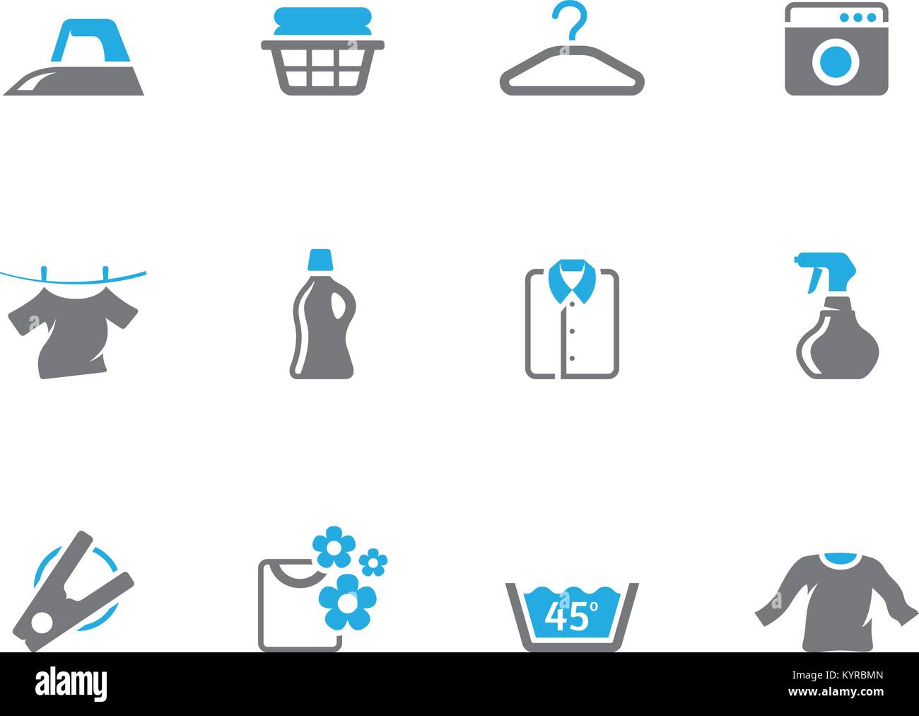 Military icons in duo tone colors. Vector illustration Stock Vector ...