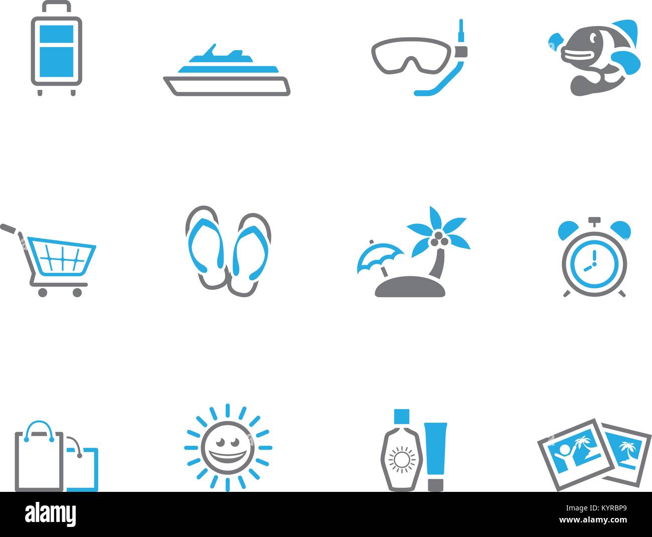Printing and graphic design icon series in duo tone color style. Vector ...