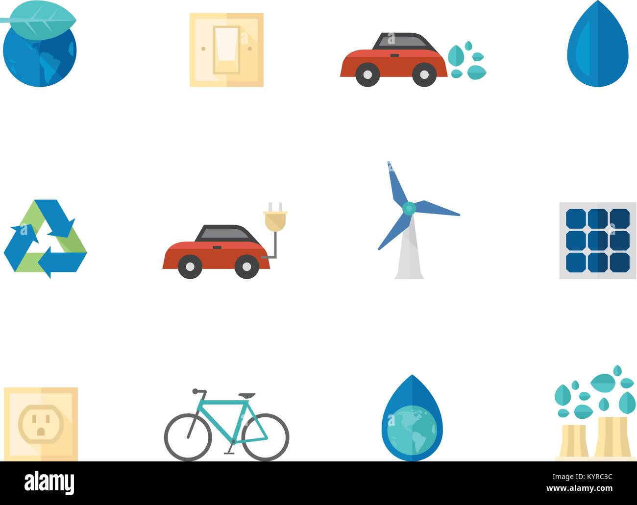 Group collaboration icon series in flat color style. Vector ...