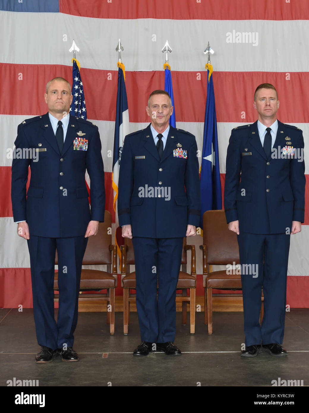 Former 132d Wing commander, Col. Shawn D. Ford (left), Brig. Gen. Randy ...