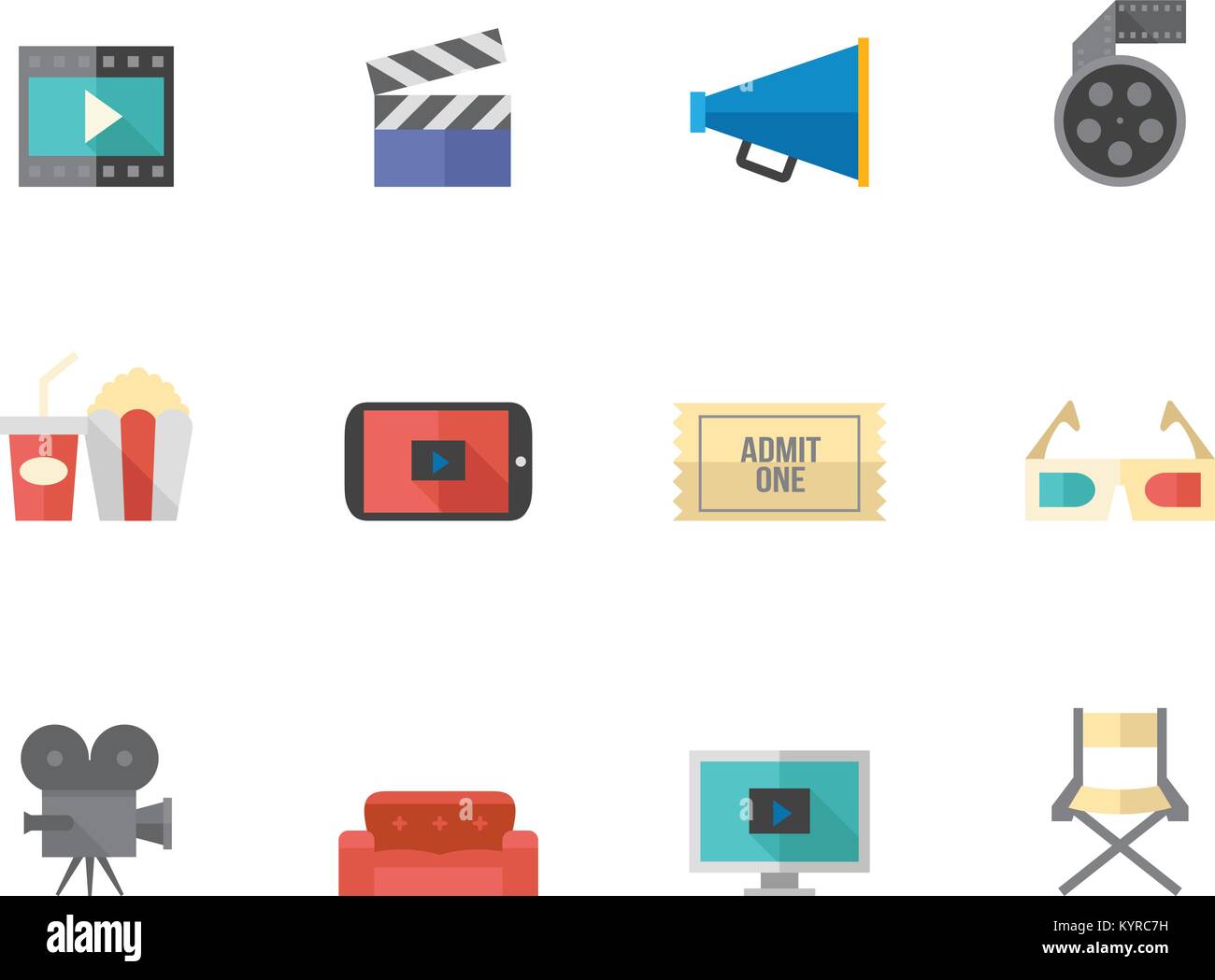 Film and tv rally Stock Vector Images - Alamy