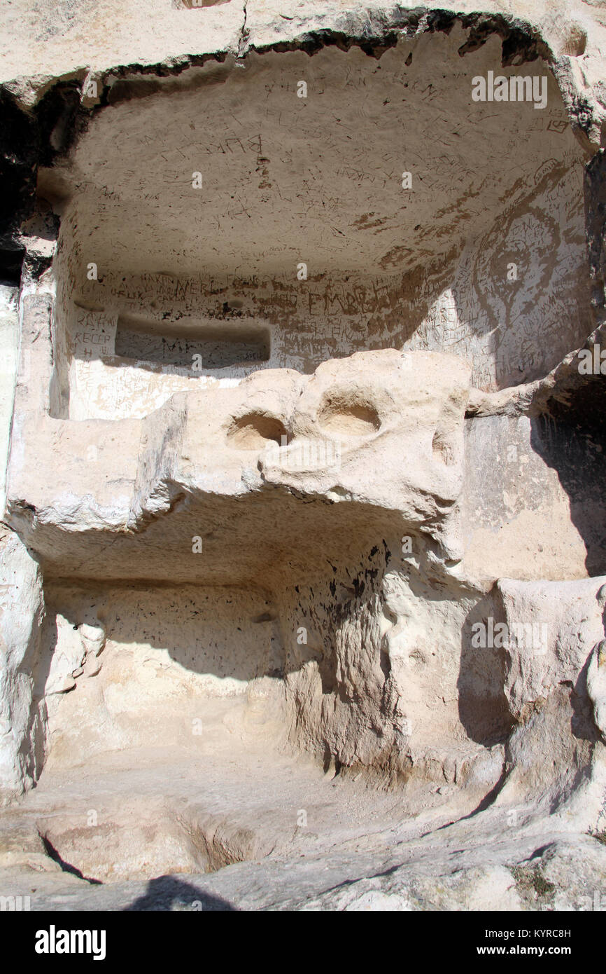 Old cave church in Midas, Turkey Stock Photo - Alamy