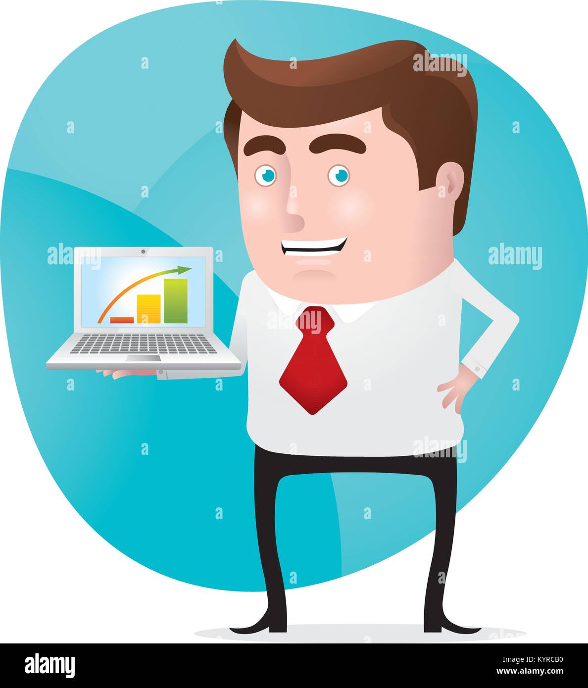Businessman offering idea to you. Vector illustration Stock Vector ...