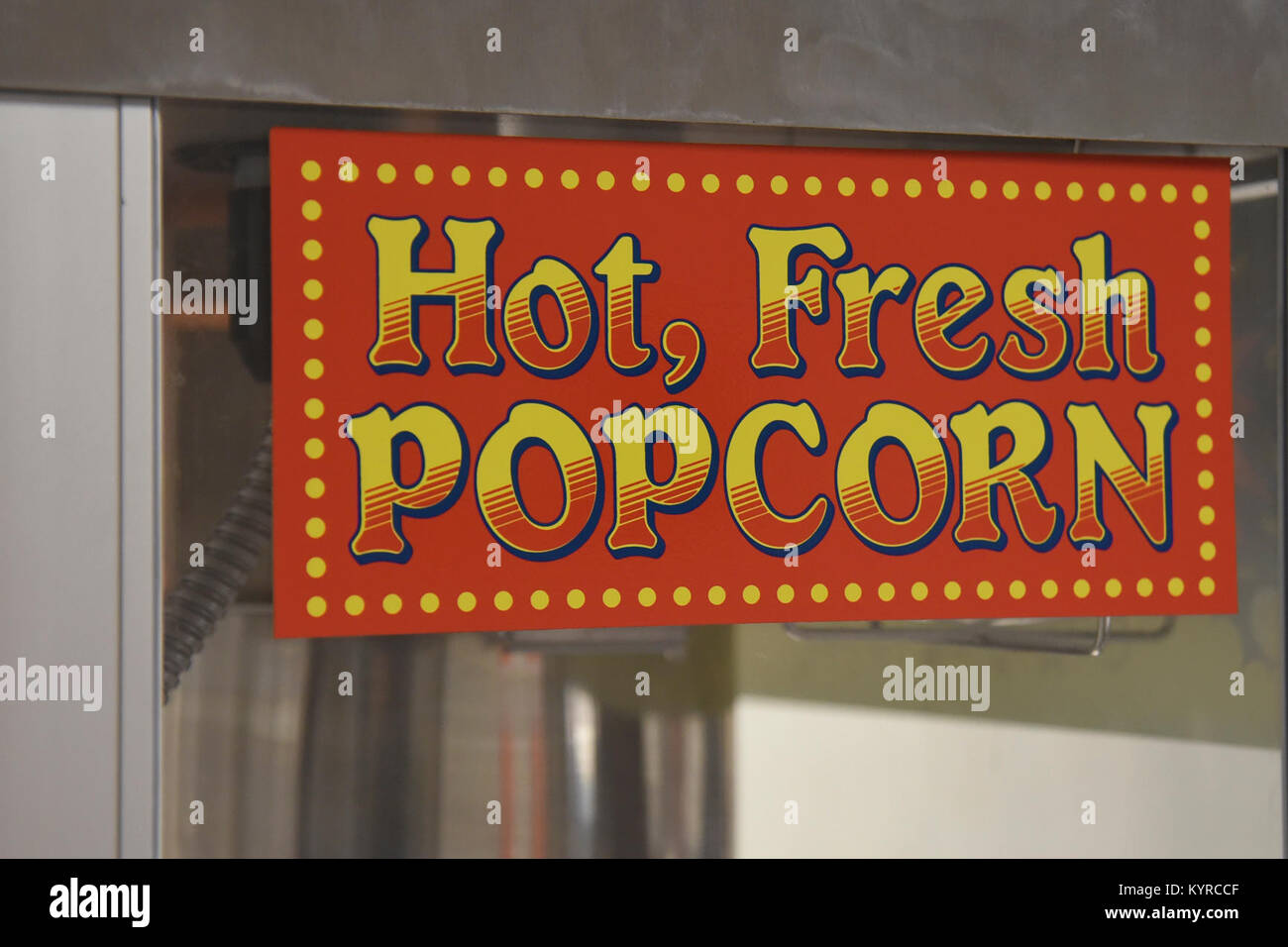 A popcorn machine is on display during the 50th Force Support Squadron ...