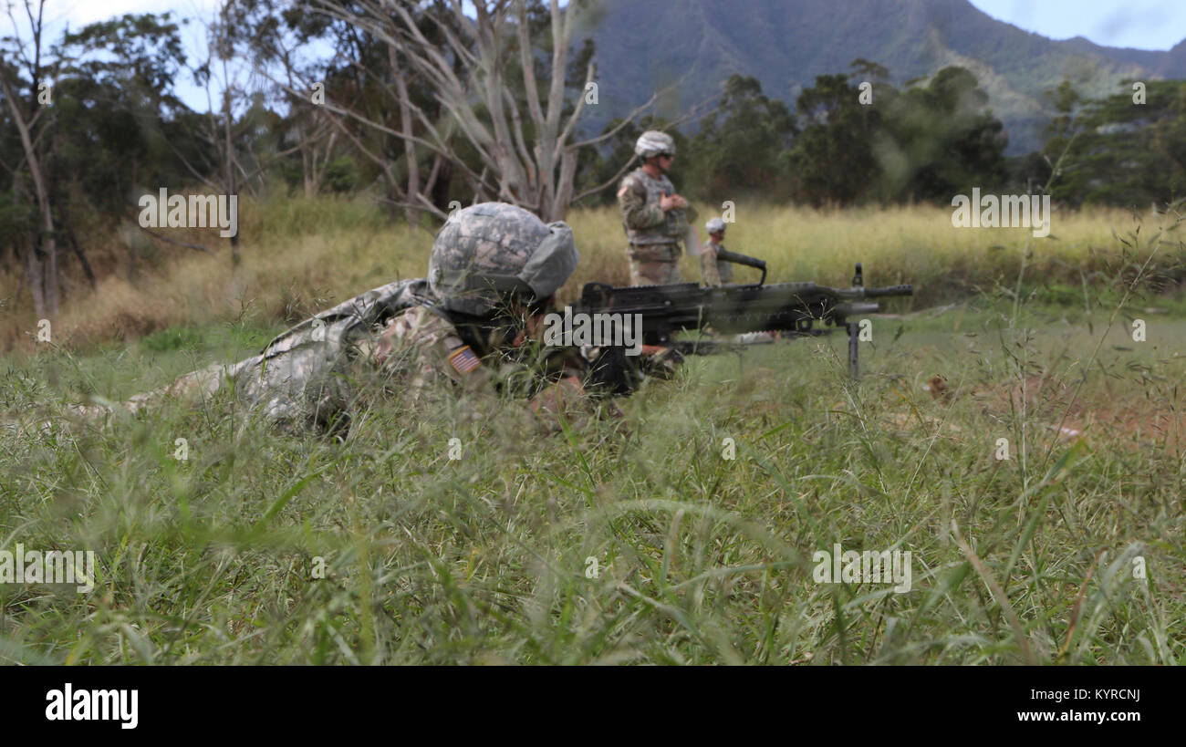 A Soldier assigned to Headquarters and Headquarters Battery, 94th Army ...