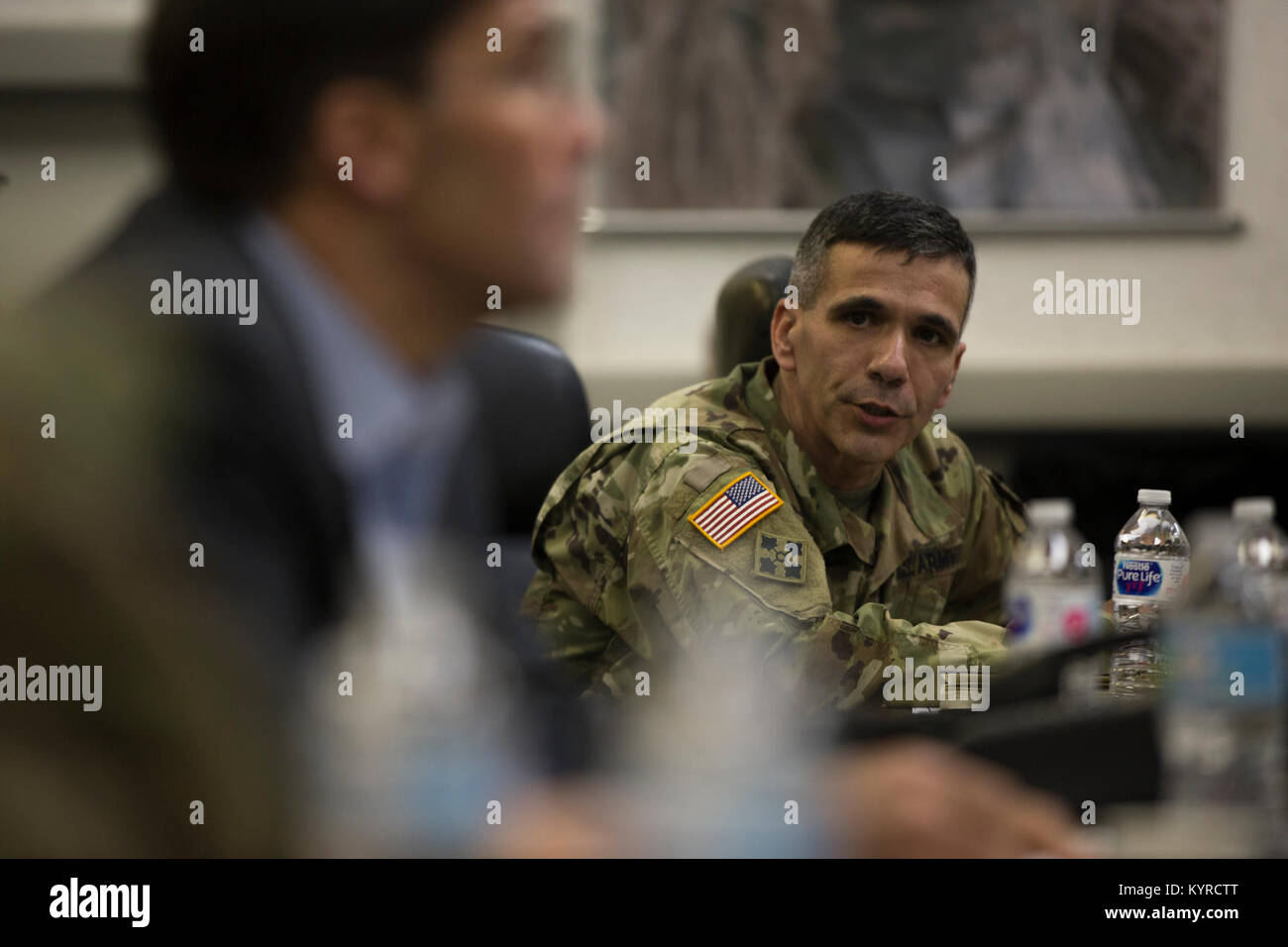 U.S. Army Col. Andrew Morgado, Chief of Staff of the 2nd Infantry ...
