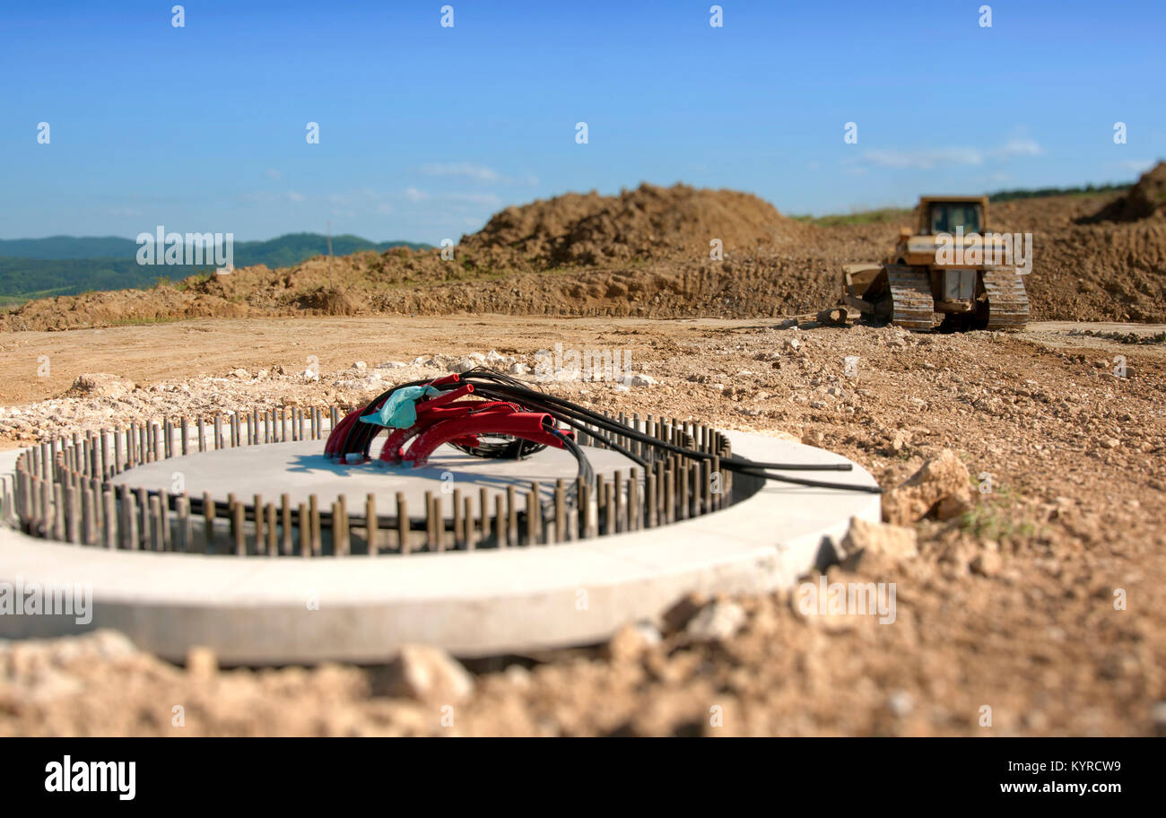 bulldozer a moving land shovel Stock Photo - Alamy