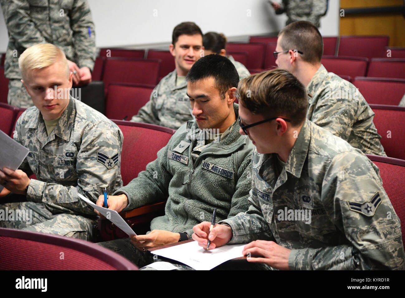 Participants of an Adaptive Flight Training Study complete a pre-study ...