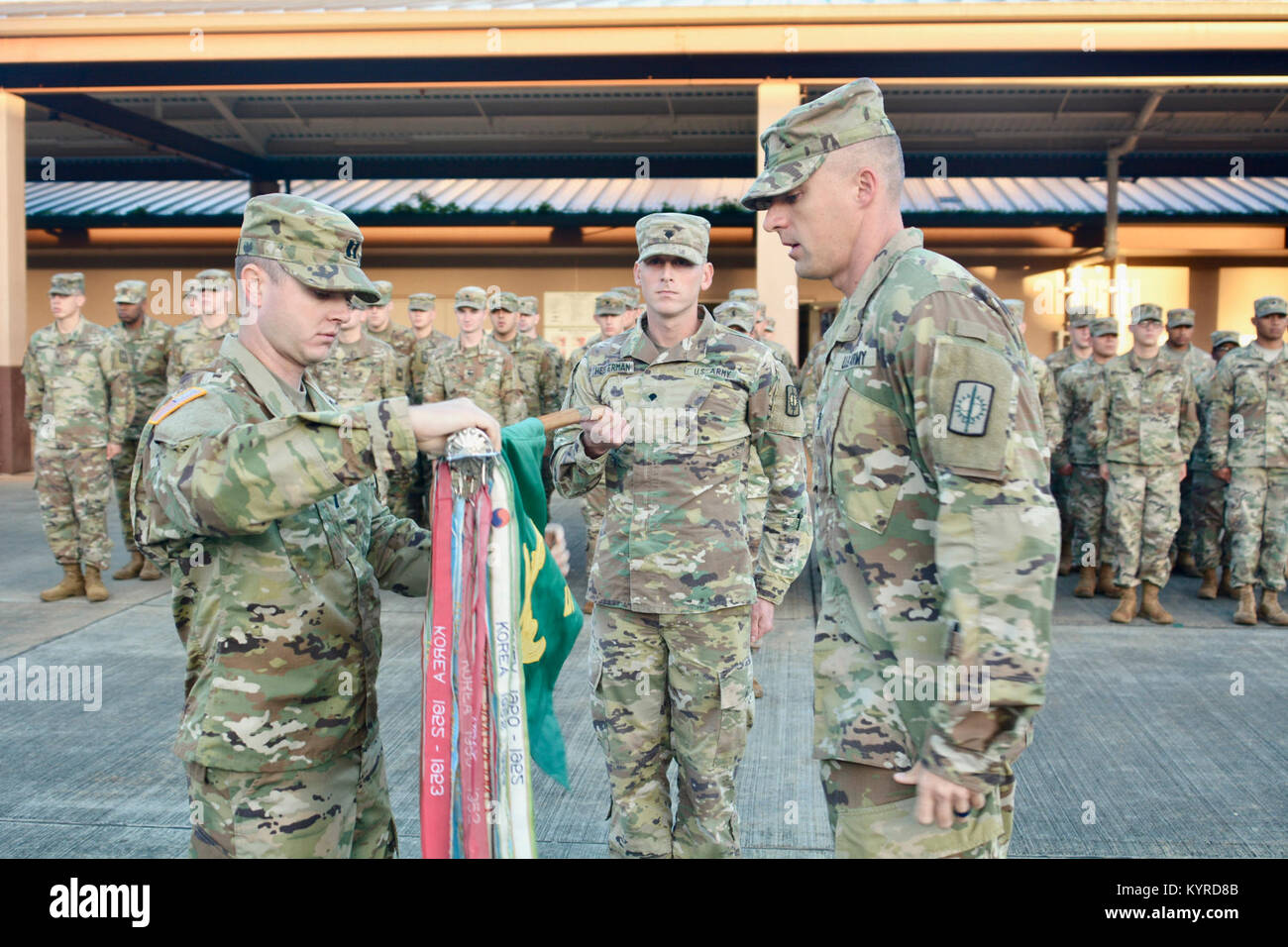 Capt. Edgar Conrad and 1st Sgt. James Rutherford, 58th Military Police ...