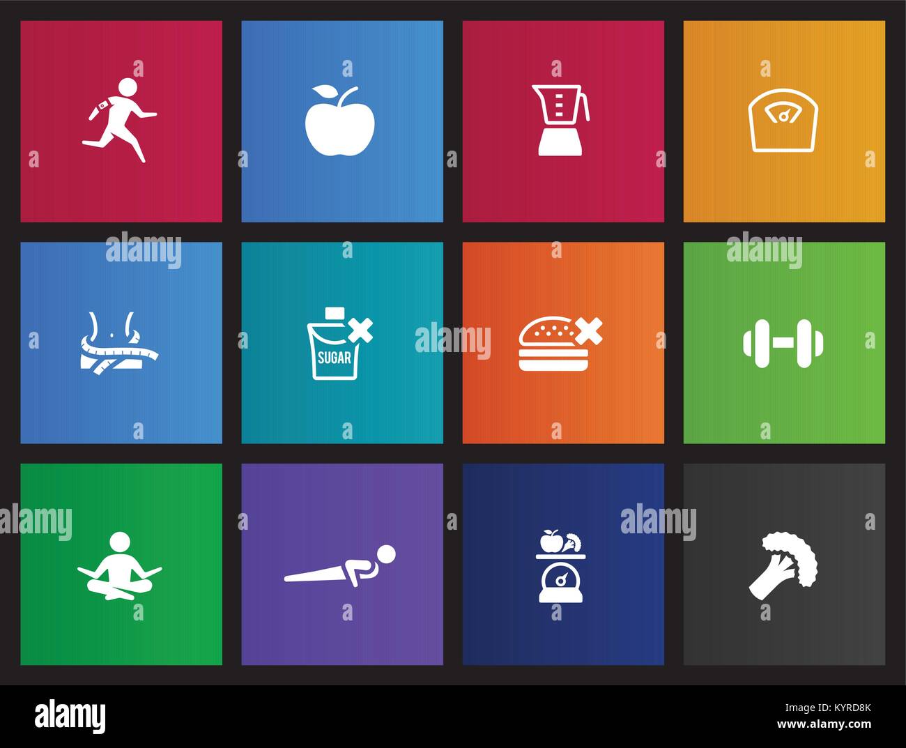 Healthy life icon in Metro style Stock Vector Image & Art - Alamy