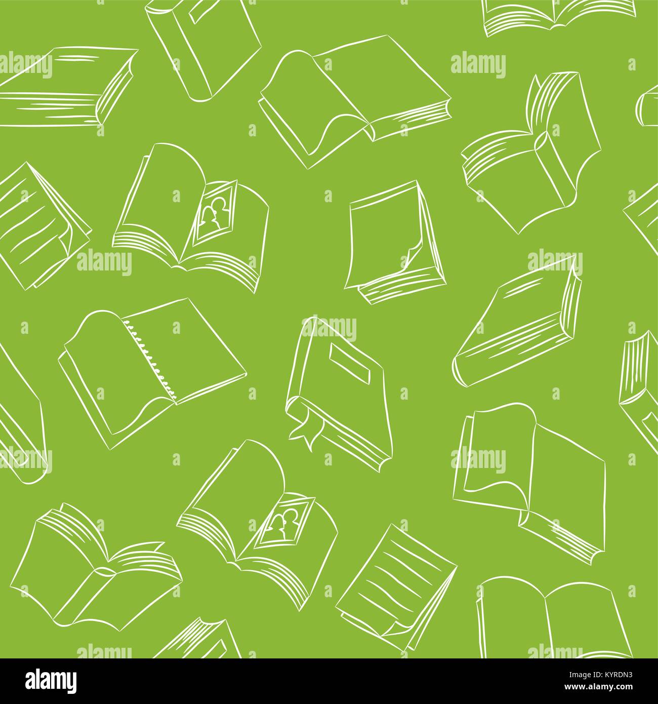 Hand drawn books hi-res stock photography and images - Alamy