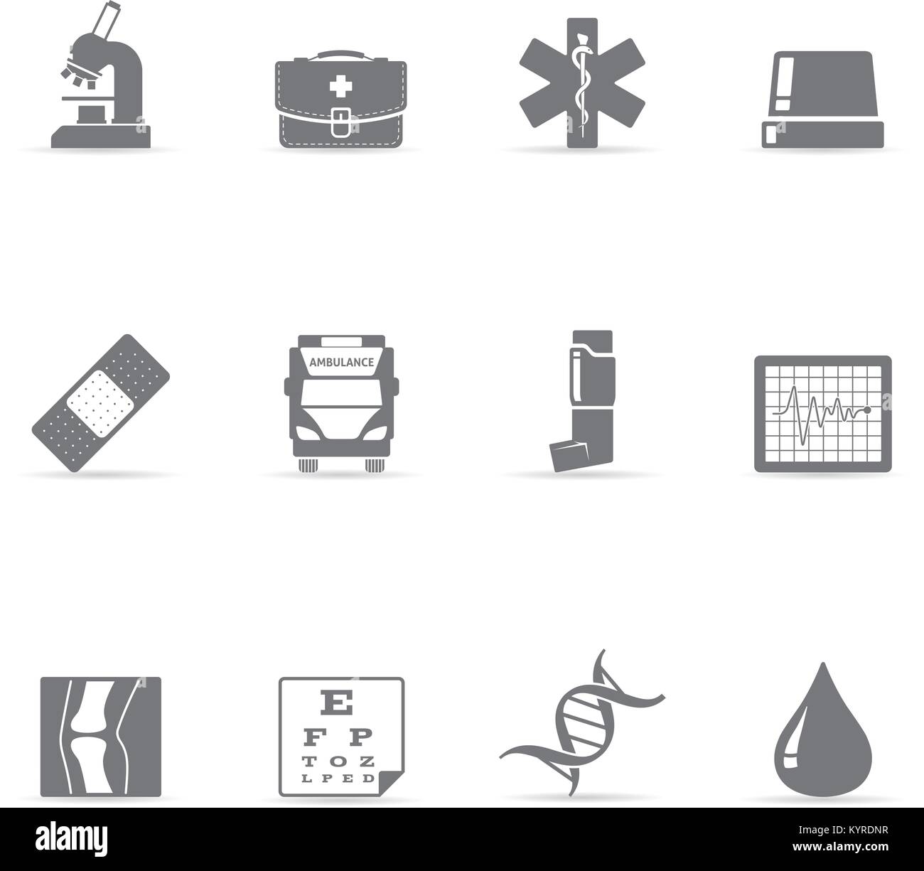 Medical icon set Stock Vector Image & Art - Alamy