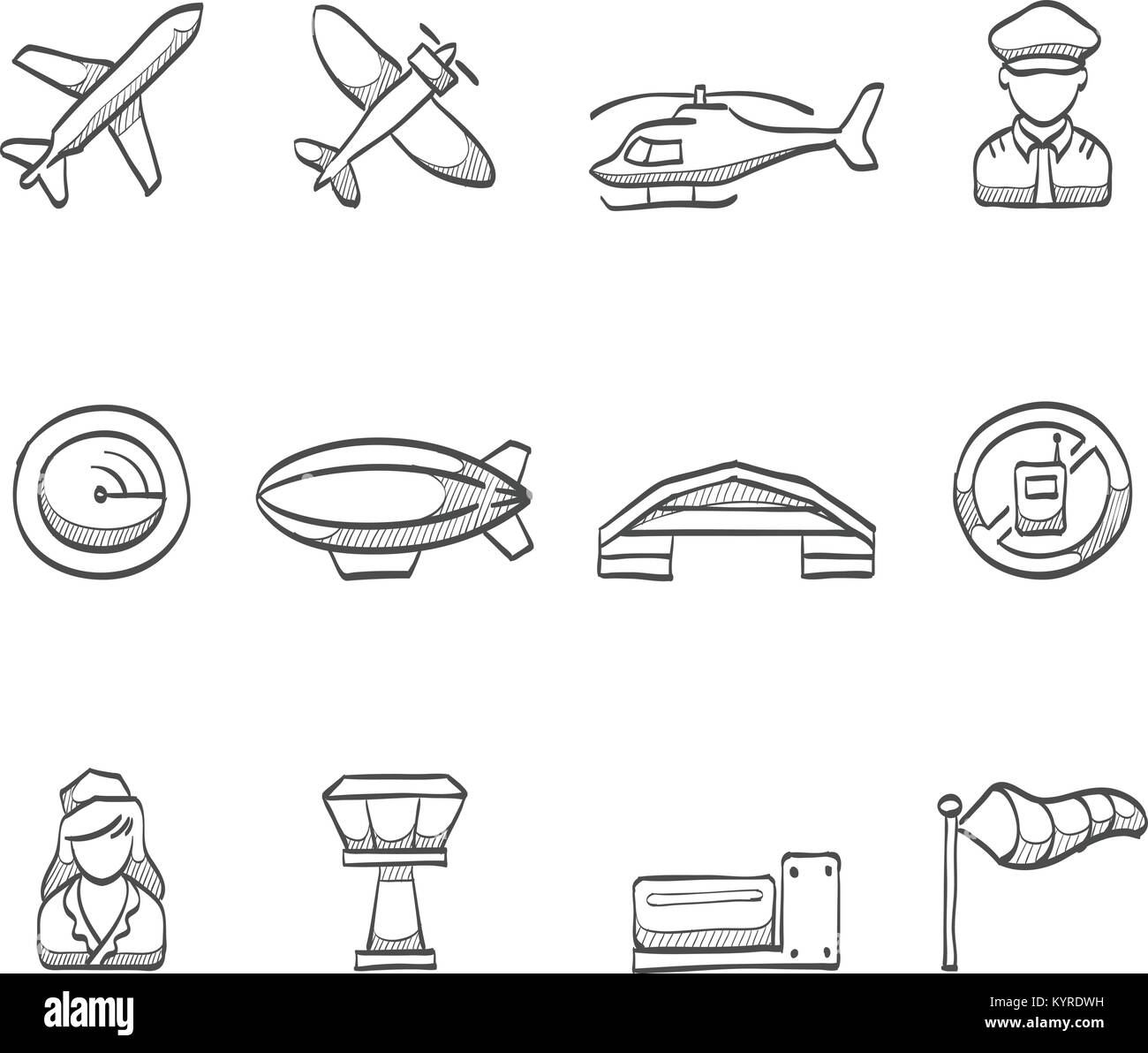 Radar illustration sketch Black and White Stock Photos & Images - Alamy