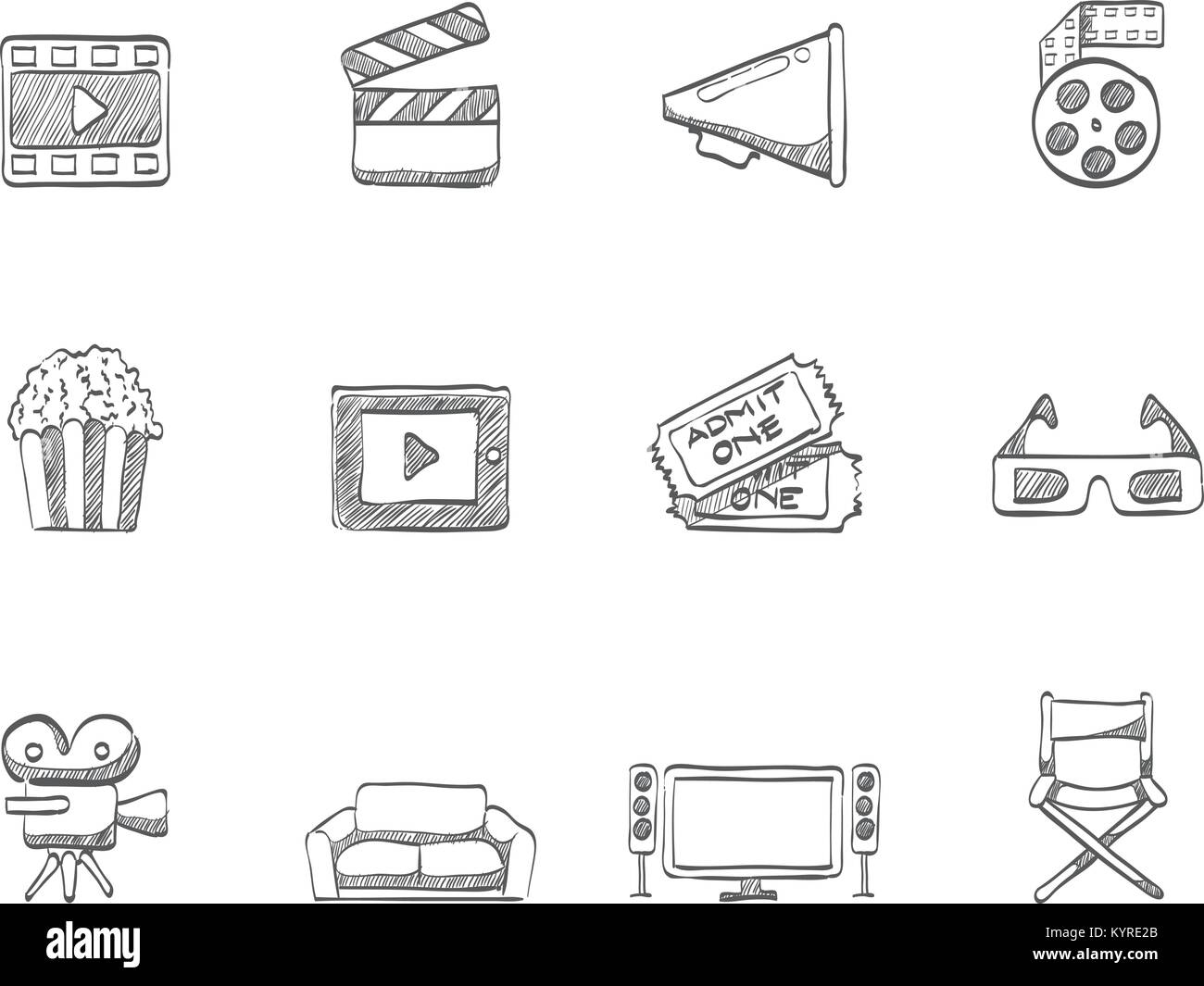 Tablet movie Black and White Stock Photos & Images - Alamy