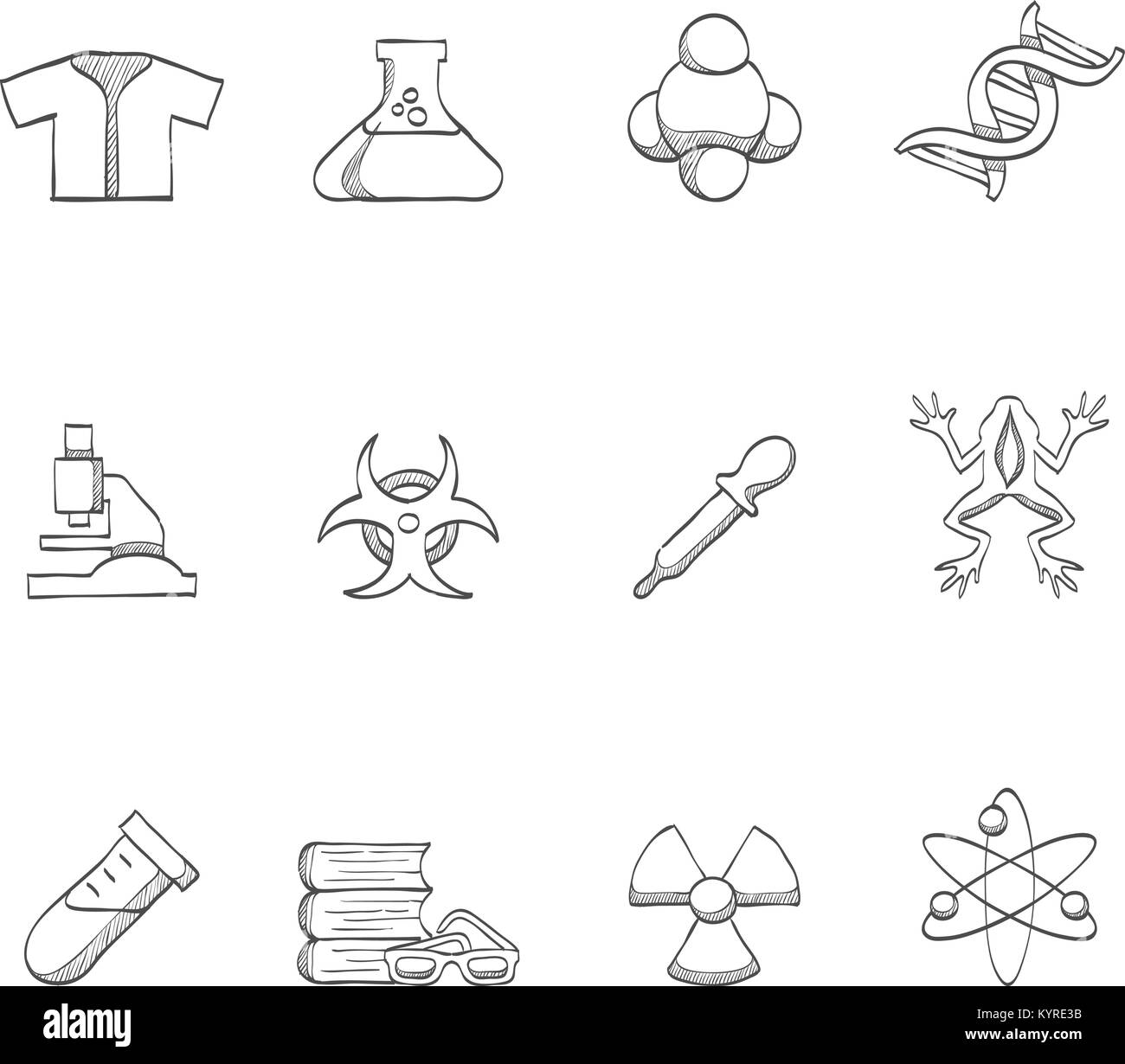 Science experiment cartoon Black and White Stock Photos & Images - Alamy