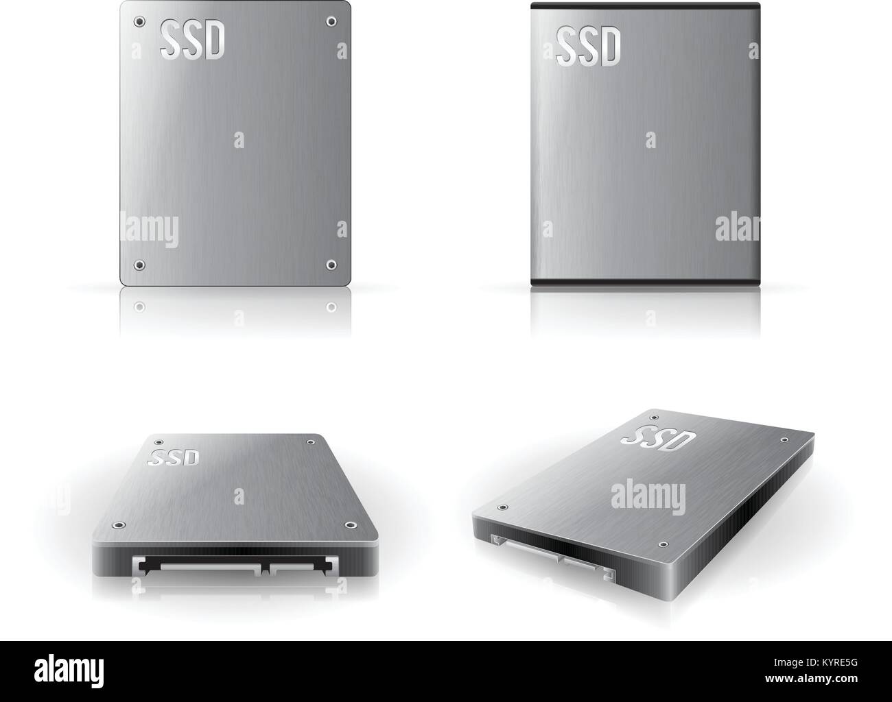 Vector SSD in various angle Stock Vector Image & Art - Alamy