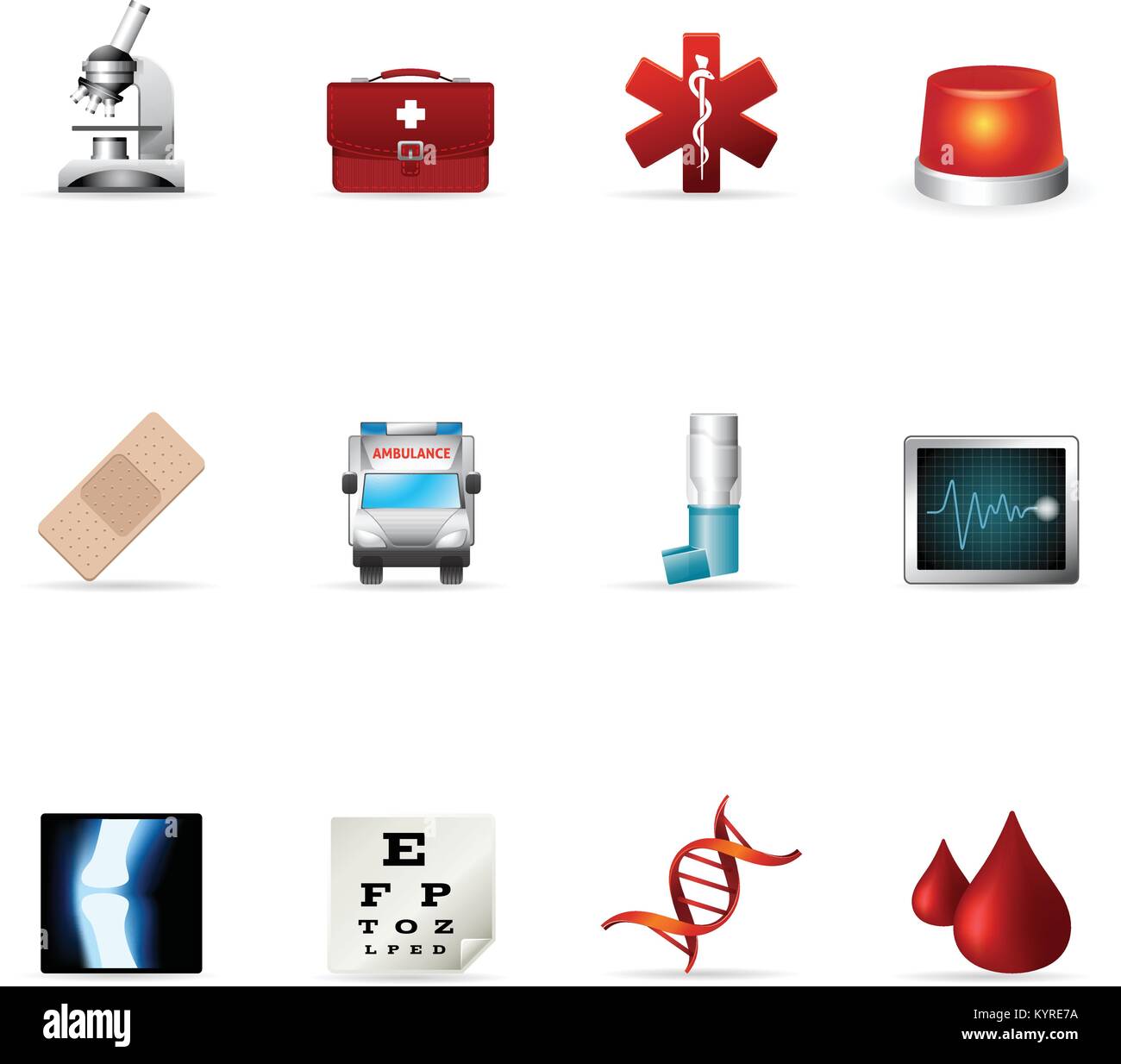 Medical icon set Stock Vector Image & Art - Alamy
