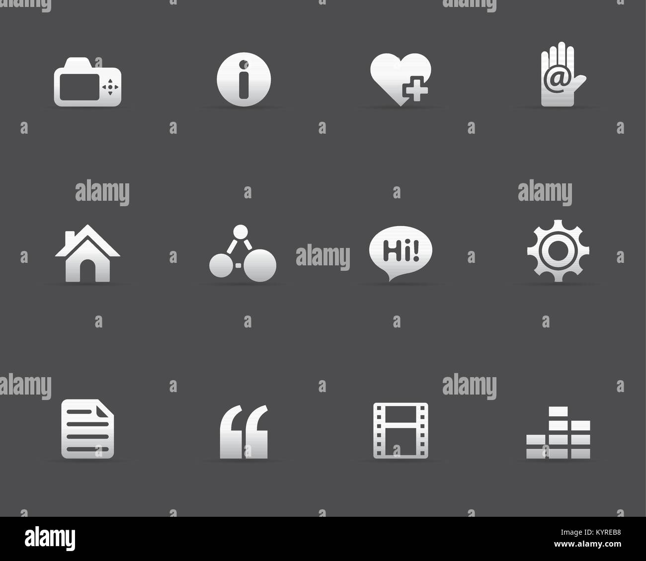 Personal website and portfolio icons Stock Vector Image & Art - Alamy