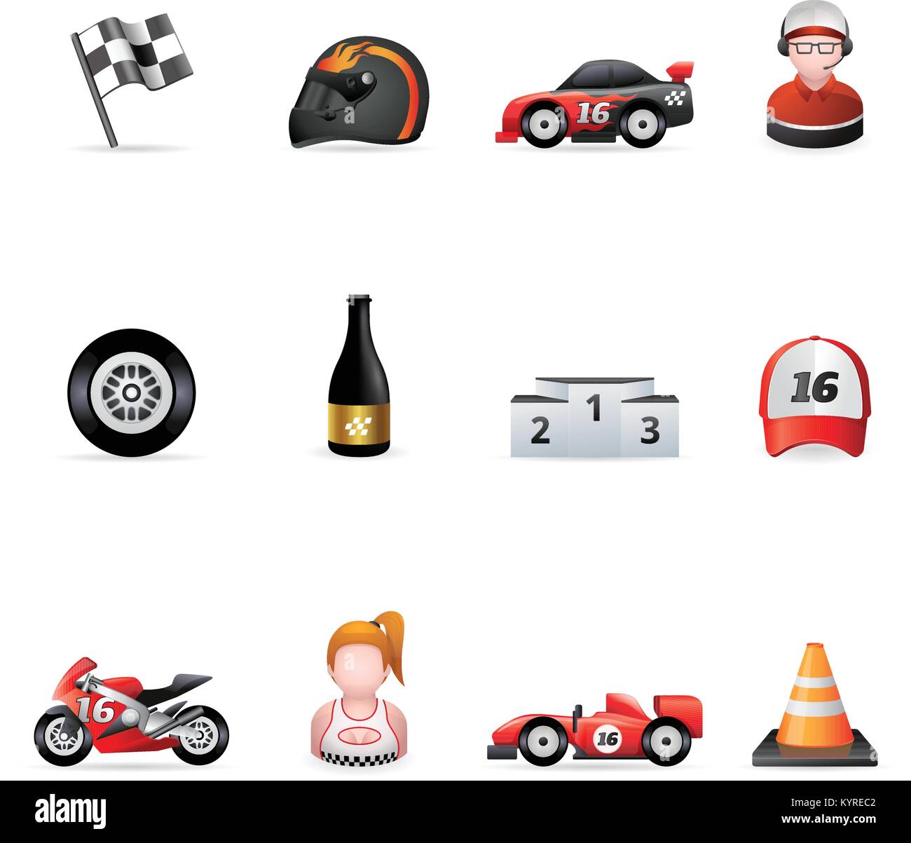 Racing icon series Stock Vector Image & Art - Alamy