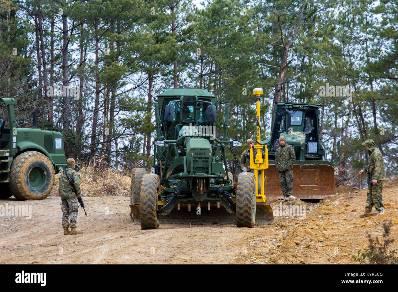 U.S. Marines with Marine Wing Support Squadron (MWSS) 171 prepare to ...