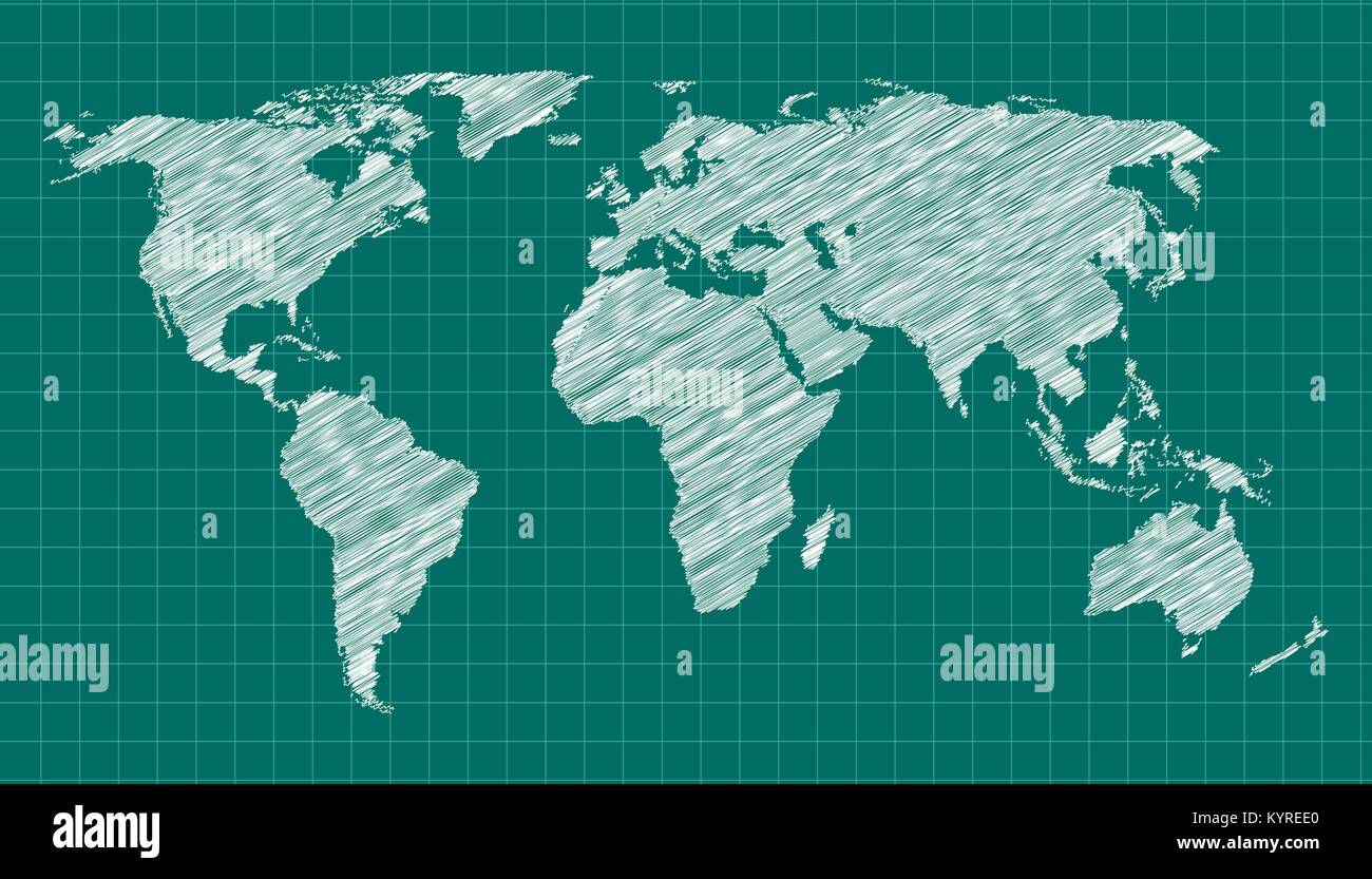 Scribbled map of the usa hi-res stock photography and images - Alamy