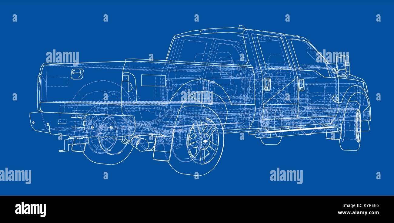 Car SUV drawing outline. Vector Stock Vector Image & Art - Alamy