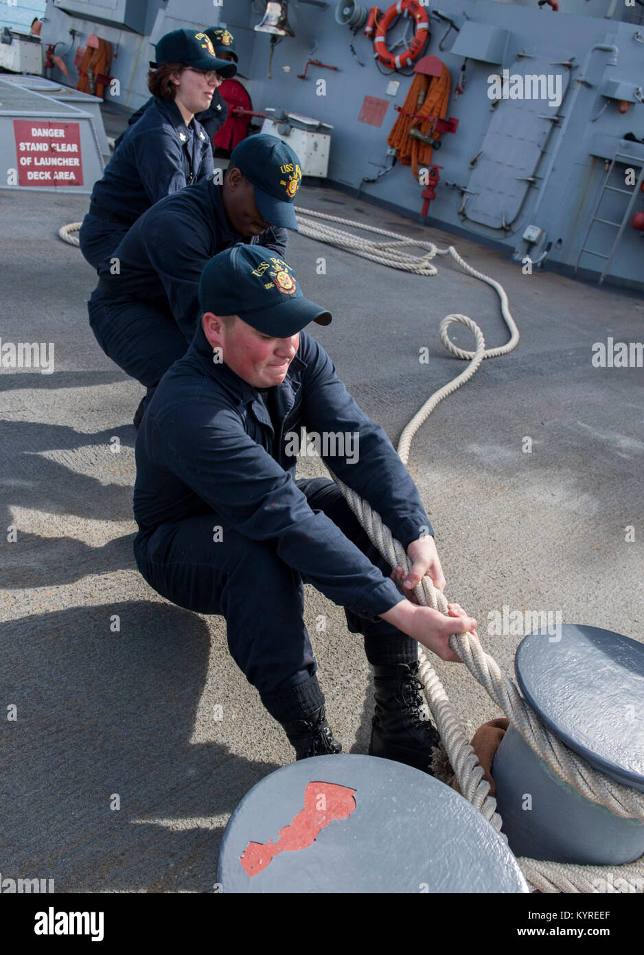 OCEAN (Jan. 10, 2018) Fire Controlman (Aegis) 2nd Class Connor Rehm ...