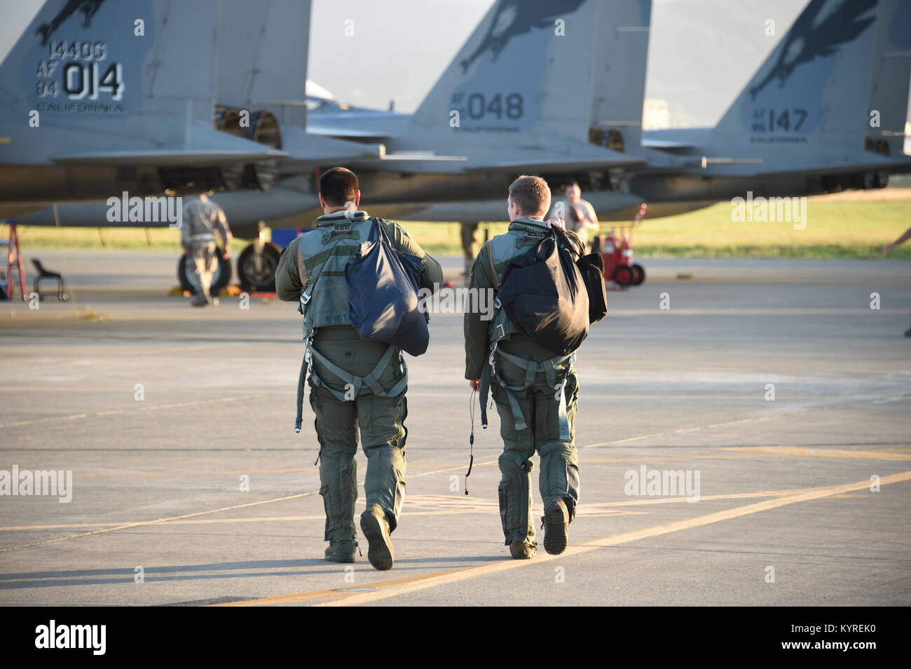 U.S. Air Force Capt. Christopher Lacroix and 1st Lt. Benjamin Martin ...