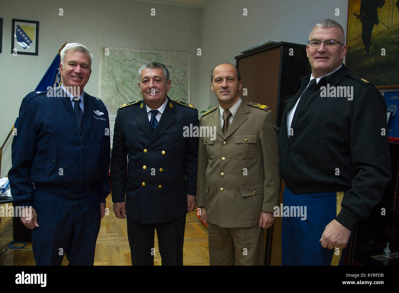 U.S. Air Force Brig. Gen. Robert Huston, NATO Headquarters Sarajevo ...