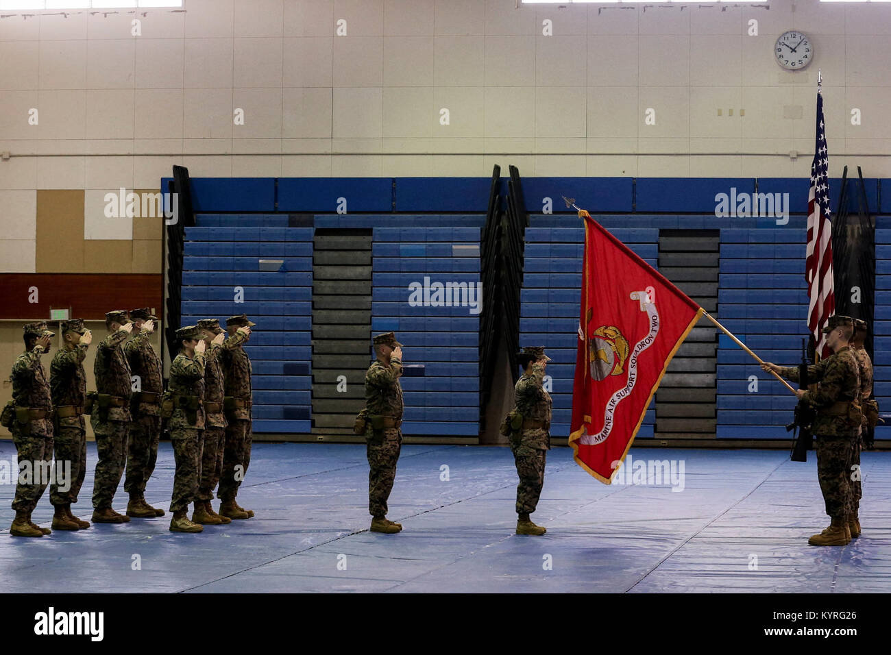 U.S. Marines with Marine Air Support Squadron 2 (MASS-2), Marine Air ...