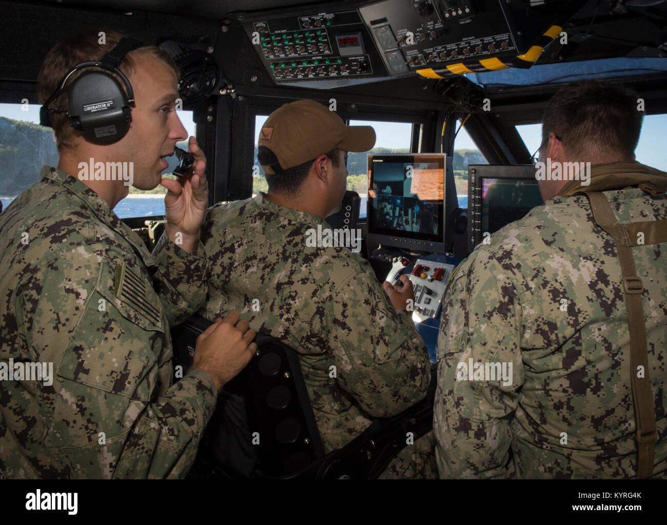 U.S. Navy Sailors, assigned to Coastal Riverine Squadron (CRS) 2 ...