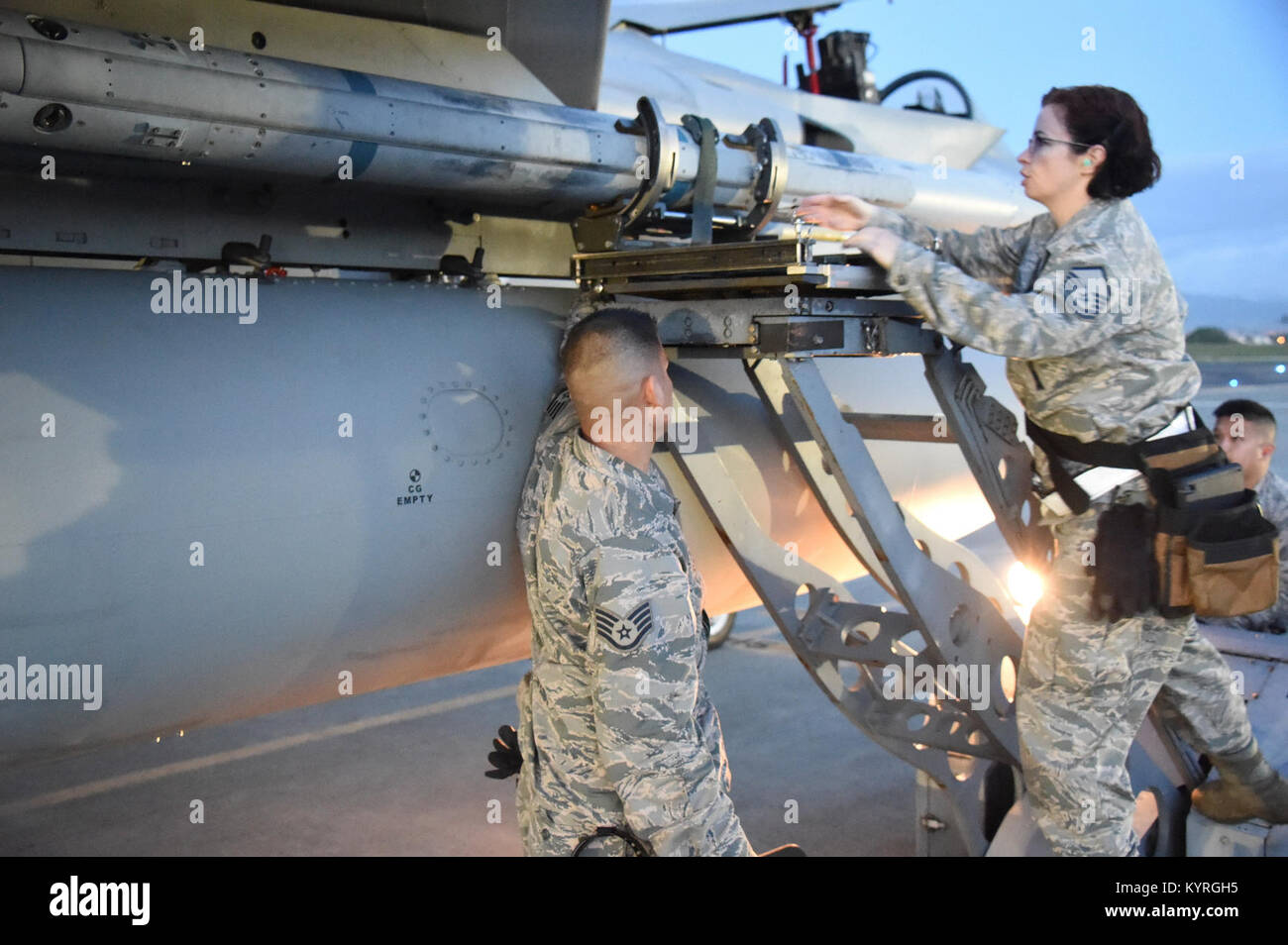 A weapons load team from the 144th Aircraft Maintenance Squadron ...