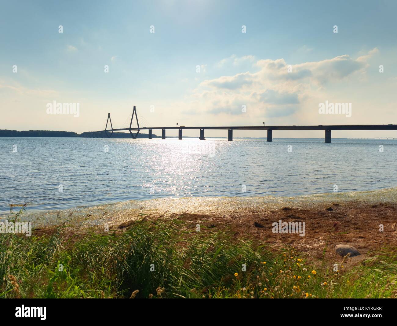 The Faroe Bridge (Danish: Farobroerne). The two road bridge connect the ...