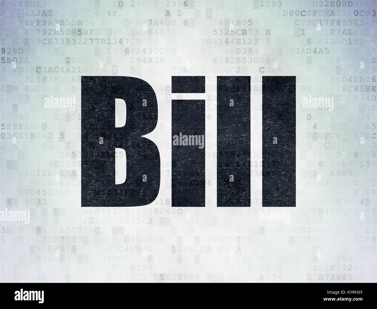 Currency concept: Bill on Digital Data Paper background Stock Photo - Alamy