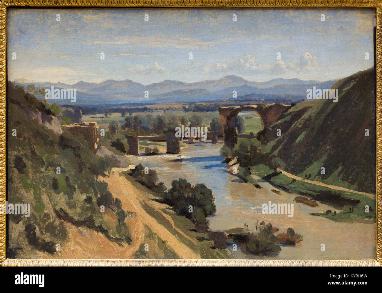 COROT Camille - Le pont de Narni - Narni's bridge 1826 Stock Photo - Alamy
