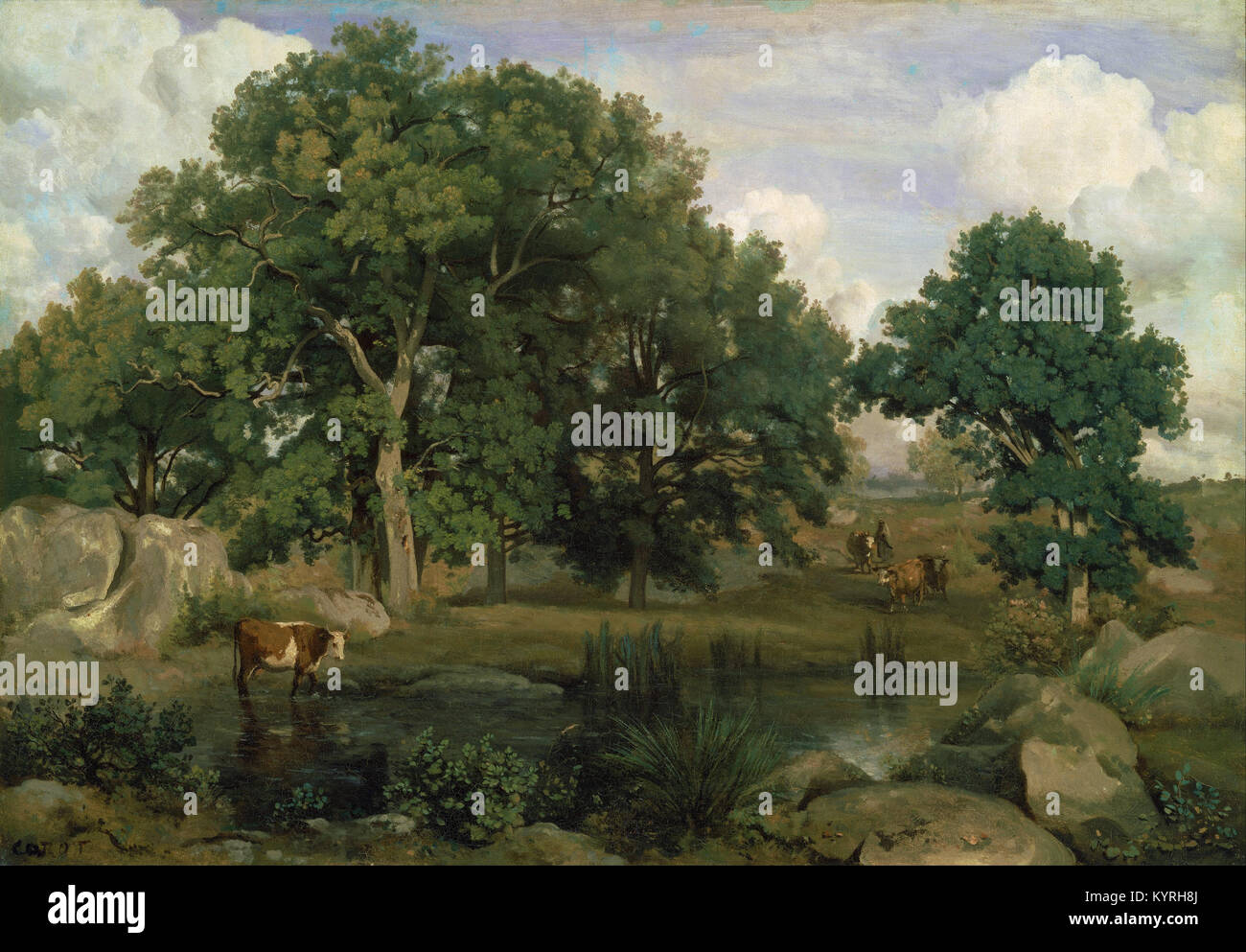 Jean-Baptiste-Camille Corot - Forest of Fontainebleau - Museum of Fine ...
