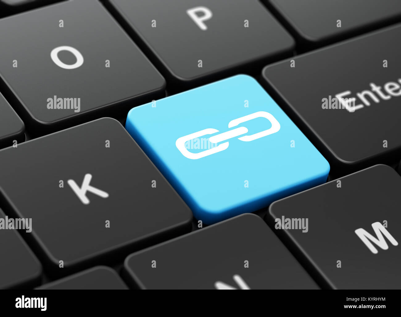 Web development concept: Link on computer keyboard background Stock Photo - Alamy