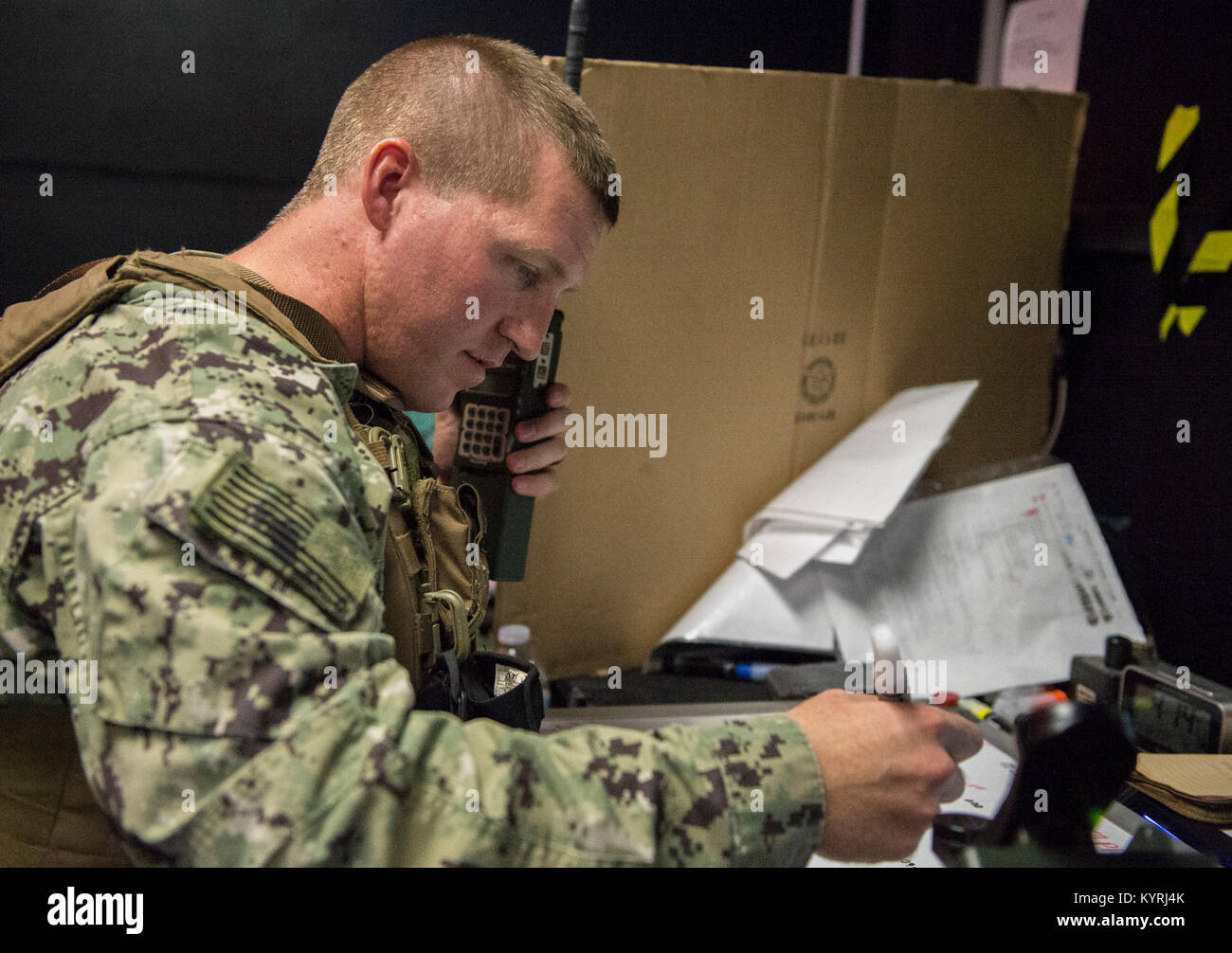 U.S. Navy Chief Master-at-Arms Joshua Joseph, assigned to Coastal ...