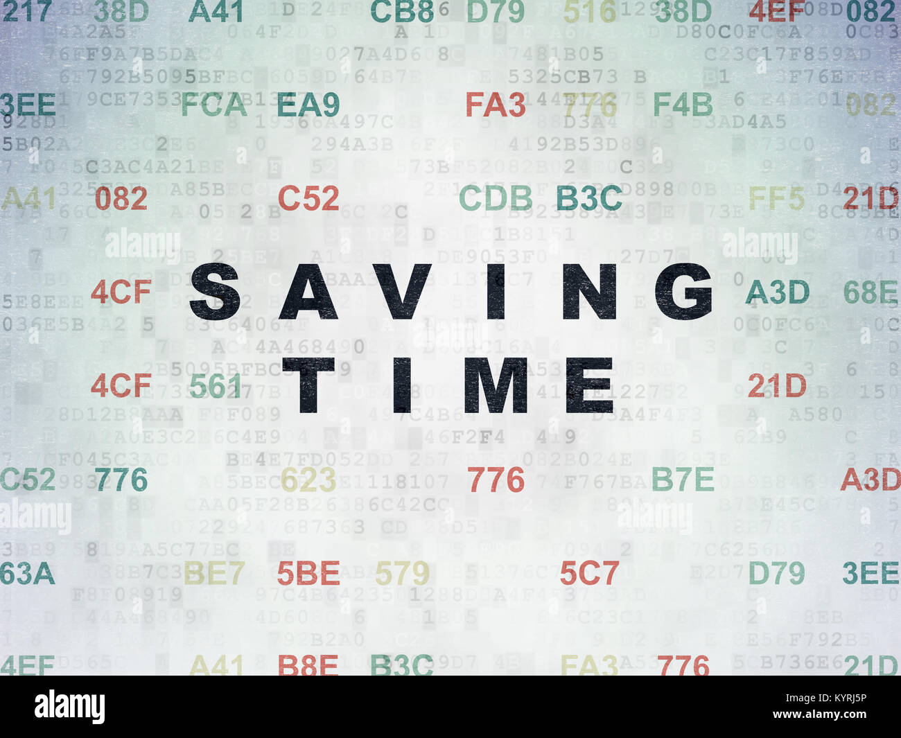 Time concept: Saving Time on Digital Data Paper background Stock Photo ...