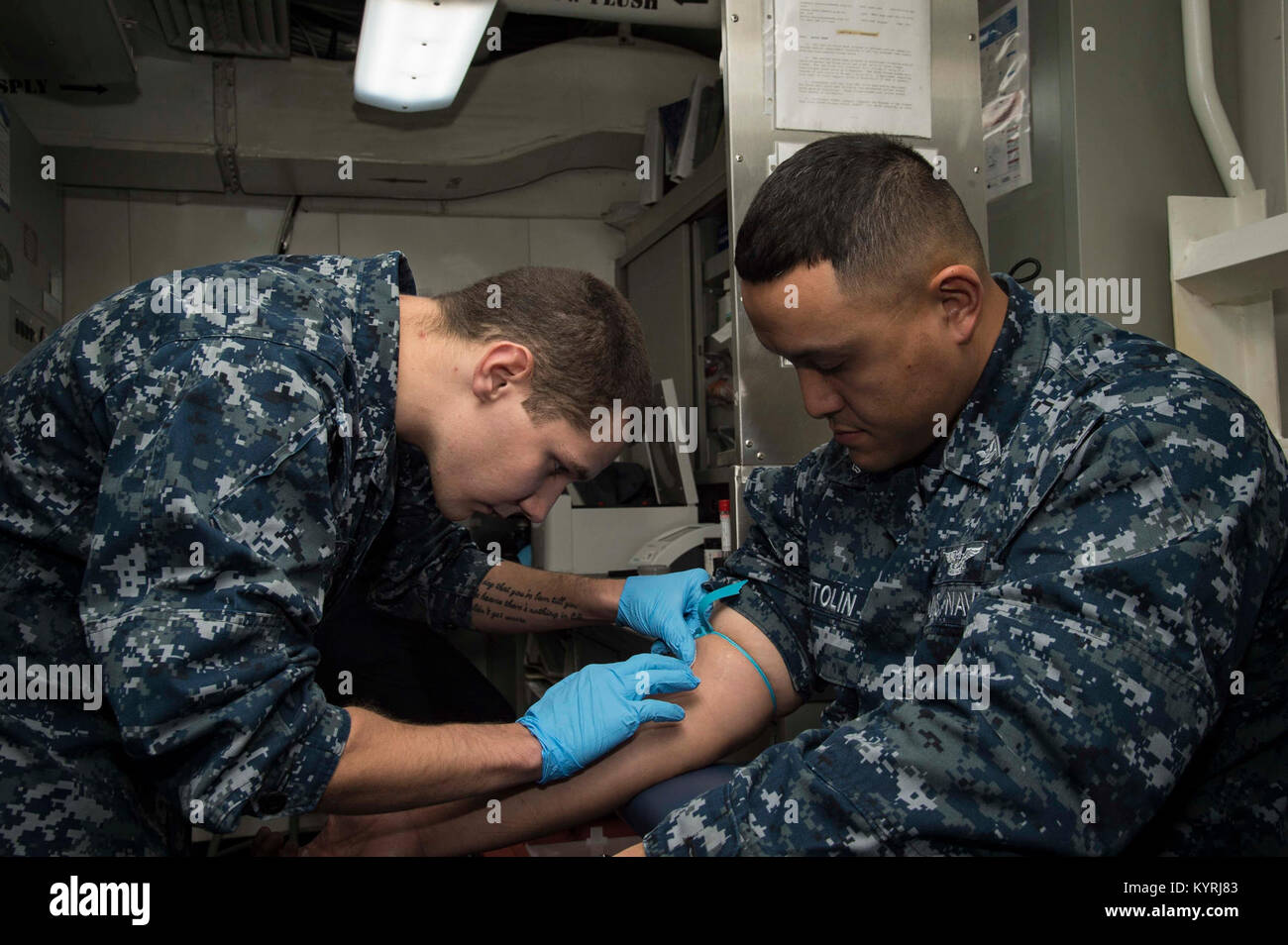 PORTSMOUTH, Va. (Jan. 12, 2018) Hospital Corpsman 3rd Class Tristan ...