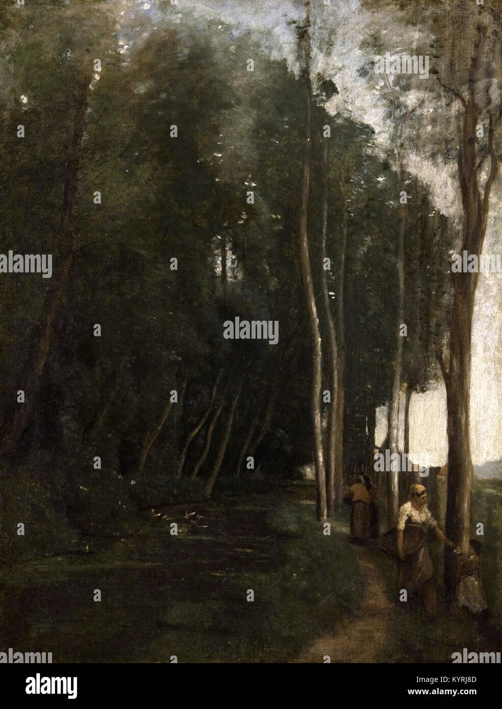 Camille corot under trees hi-res stock photography and images - Alamy