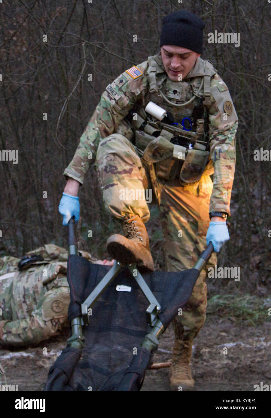 Yavoriv, Ukraine – Spc. Robert Graber, a combat medic assigned to the ...