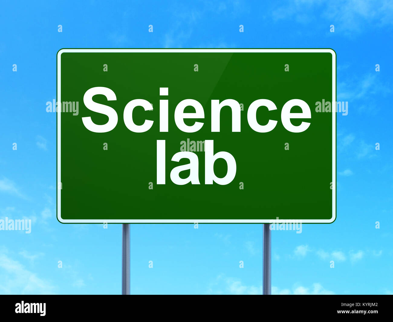 Science concept: Science Lab on road sign background Stock Photo - Alamy