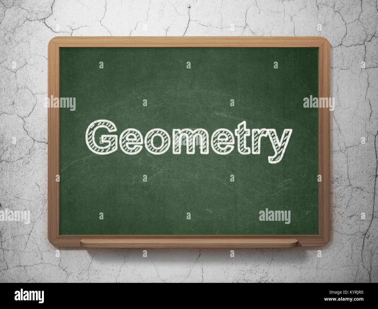 Learning concept: Geometry on chalkboard background Stock Photo - Alamy